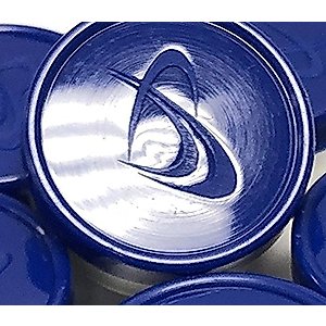 20mm Flip Off Caps Dark Blue 100pk