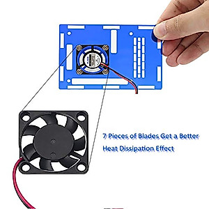 for Raspberry Pi Fan, 10Pcs for Raspberry Pi CPU Cooling Fan Heatsink Cooler Radiator Connector Separating One-to-Two Interface 3.3V 5V for Raspberry Pi4 Pi3 B+, Pi 3, Pi 2, Pi 1 B+