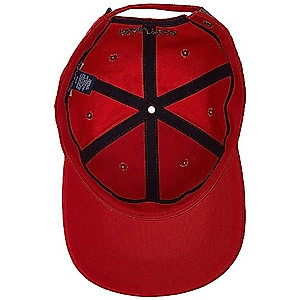 Nautica Men's Twill 6-Panel Cap,Deck Red,One Size