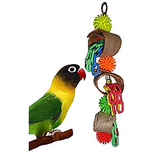 Fetch-It Pets 2 Pack Bird/Parrot Surprise Box Fundangle & Fiesta Foraging Toys Suitable for Small Parakeets, Cockatiel, Conures, Finches, Budgie, Macaws, Parrots, Love Birds