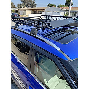 Roof Mounted Steel Cargo Storage Carrier 150 Lb. Capacity Adds 10 Square Feet of Storage