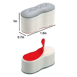 Bidet Bumper, 4PCS Height-increasing Pads, Universal Seat Bumper Kit with Strong Adhesive, Replacement Bumpers for Toilet Seat