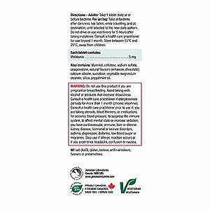 Jamieson Melatonin 5mg Fast Dissolving Tablets 100 Count