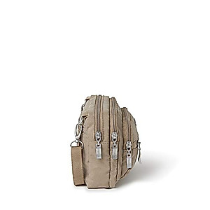 Baggallini womens Triple Zip Bagg Convertible Cross Body, Beach, One Size US