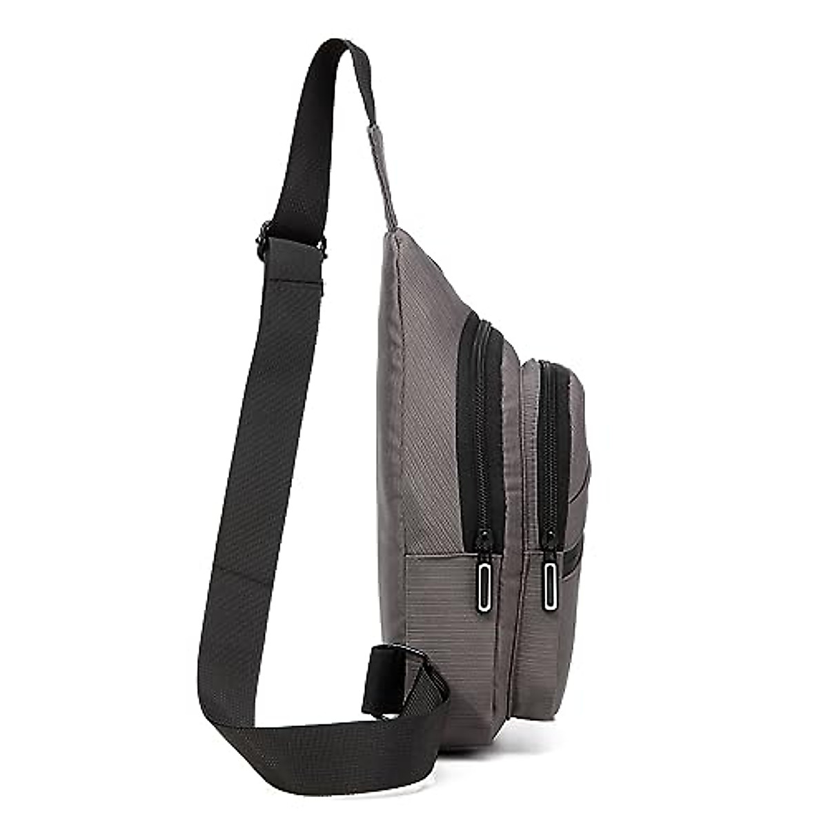 EVANCARY Small Sling Bag for Women Men, Chest Daypack Crossbody Backpack for Travel Sports Running Hiking Grey