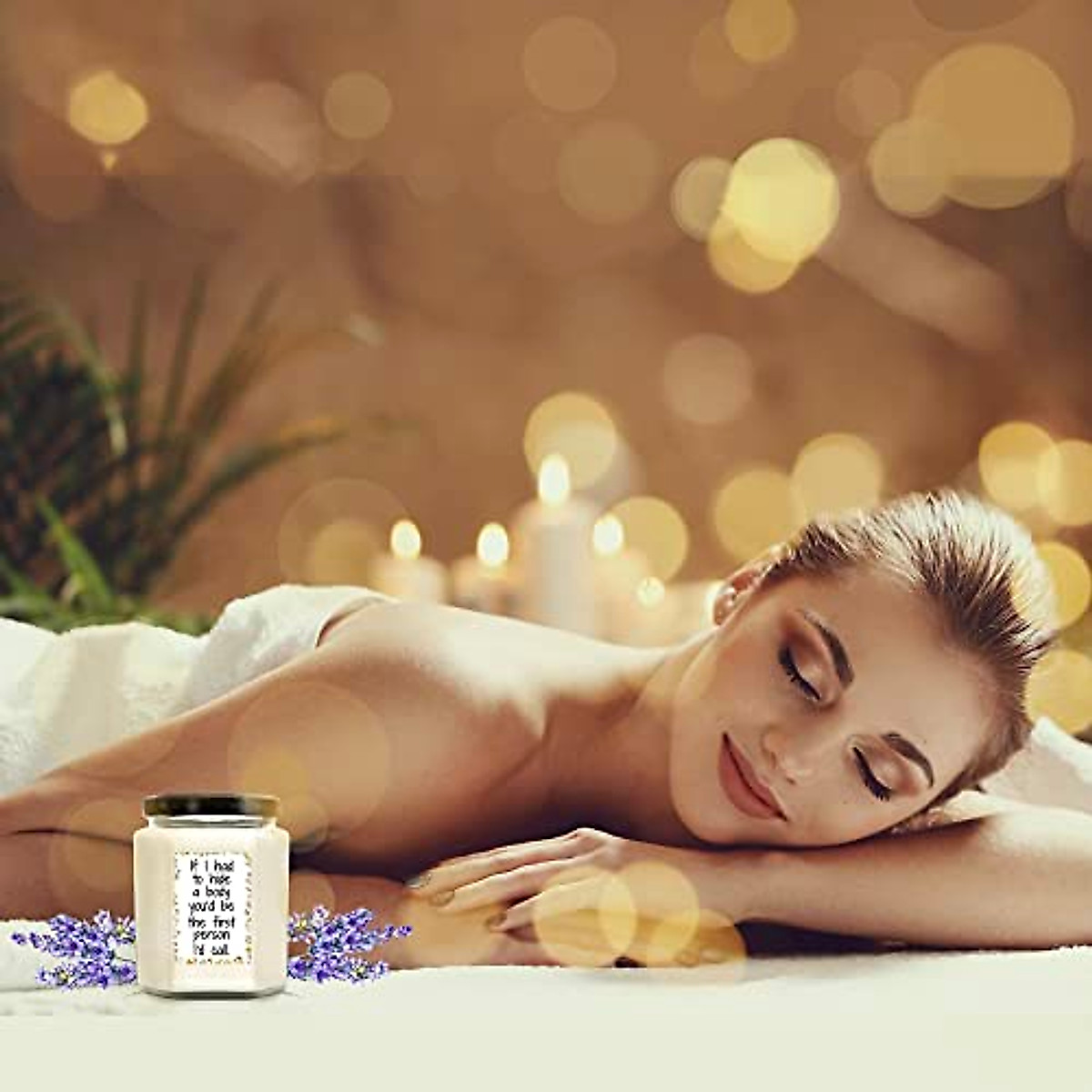 Birthday Gifts For Women - Best Friend Giftss for Women – Female Friendship Gifts, Sisters Gifts From Sister - Funny Birthday Presents Unique Gag Gifts For BFF, Bestie, Coworker - Lavender Candle 8 Oz