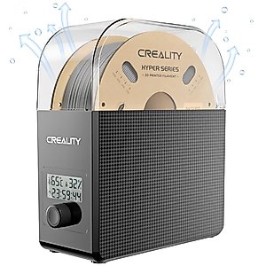 Creality Filament Dryer Box 2.0 Dehydrator Storage Drier Machine with 24h Timer Adjustable 45-65℃ Filament Spool Holder Keep Materials Dry During 3D Printing for 1.75/2.85/3.0 PLA,PETG,ABS,TPU