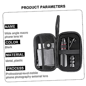 Hemobllo 4 1 fisheye Lens Mobile Lens 20X Macro Lens Wide Angle Lens 180 Degree Fish Eye Telescopic Lens Phone Lens Camera Lens Cell Phone Wide-Angle Lens