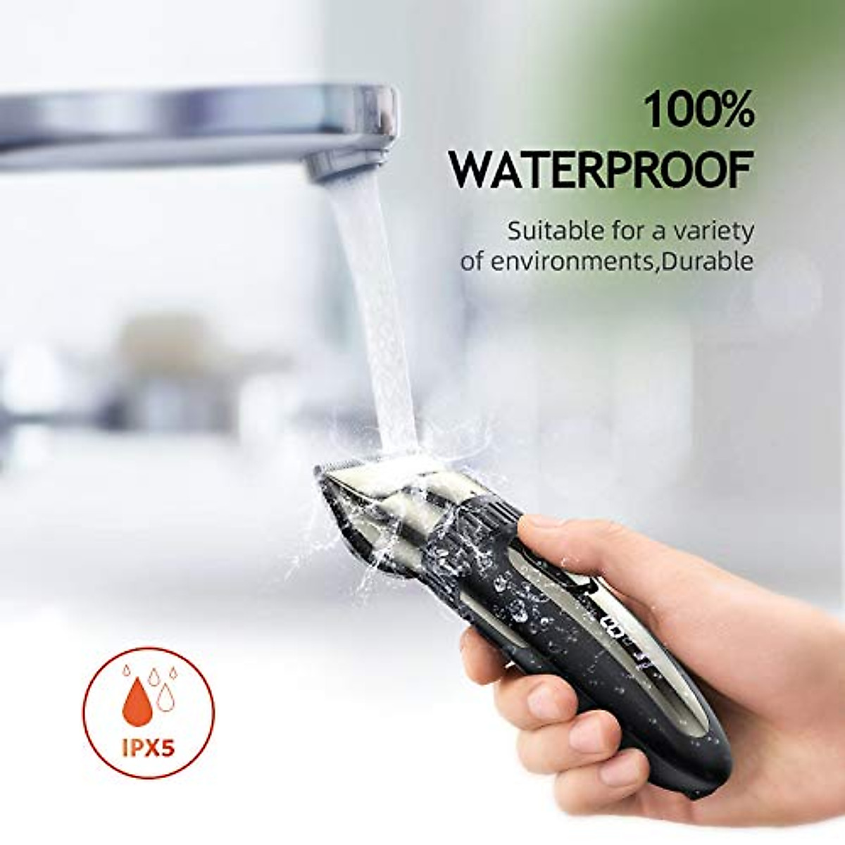 BESTRONG Luxury Cordless Hair Clippers for Men, Professional Hair Trimmer - Rechargeable High Capacity Battery, Clippers for Hair Cutting Home Barber Kit, Beard Trimmer with LED Display Waterproof