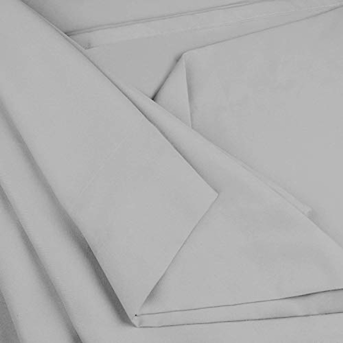 4-Piece BedSheets Set-800 Thread Count-100% Cotton Bedding Set for Cal-King Size Bed-Long Staple Cotton Soft Sateen Weave, Fits Upto 14'' Deep Pockets Fitted Sheet-Light Grey