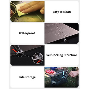 Flexifold Ultralight Aluminum Camping Table, Portable Folding Camping Table, Small Outdoor Side Table with Carry Bag for Outdoor Cooking, Picnic, Camp, Beach, Travel