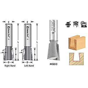 Amana Tool - 45813-LH Carbide Tipped Stair Tread L/H Dovetail 7 Deg x 1" Dia x 7/8 x 1