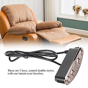 Sofa Charger, Charging Controller Electroplated Button Socket Charger USB Sofa Charger USB Charging Handle with 5‑Button