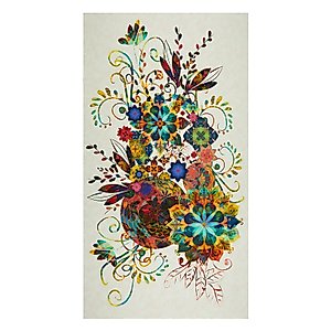 Kaufman Venice Flower 24" Panel Multi, Fabric by the Yard