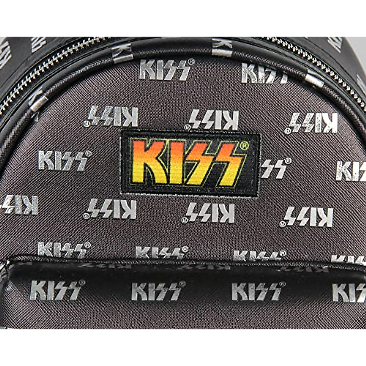 KISS Starchild Demon Spaceman Catman 70s Rock Band Toss Print Mini Backpack