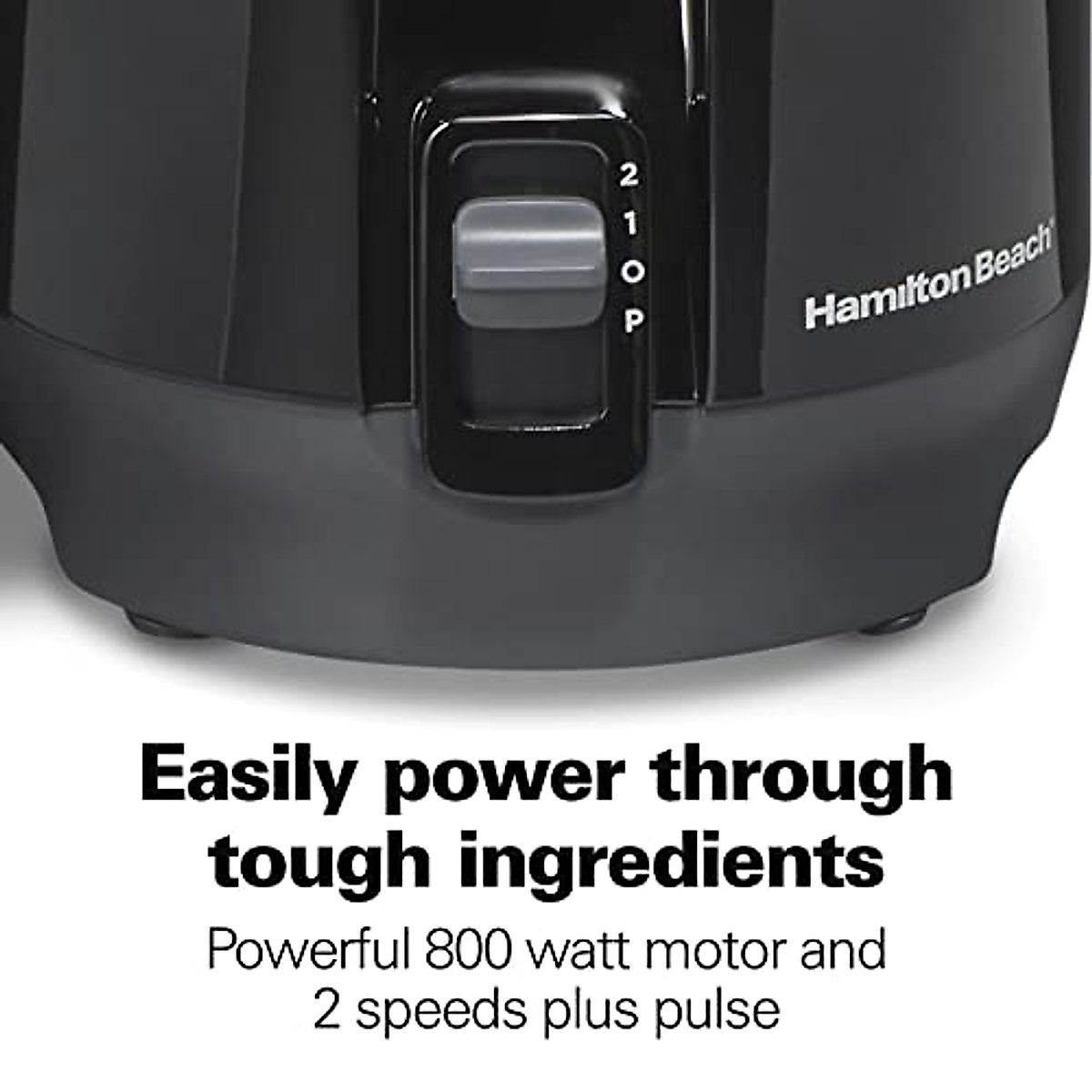 Hamilton Beach Juice & Blend 2-in-1 Juicer Machine and 20 oz. Blender, Big Mouth Large 3” Feed Chute for Whole Fruits and Vegetables, Easy to Clean, Centrifugal Extractor, 800W Motor, Black (67970)
