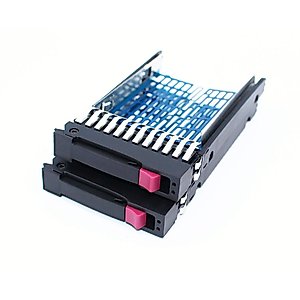 BTHEBKRS 2-Pcs 2.5" SAS SATA Hard Drive Tray Caddy for HP Proliant DL360 DL380 ML350 DL385 DL580 G4 G5 G6 G7 378343-002 371593-001