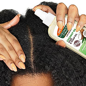 Palmer's Coconut Oil Moisture Boost, Restorative Hair and Scalp Oil Spray, Lasting Hydration and Shine for Dry or Damaged Hair, Promotes Scalp Health, 5.1 Oz