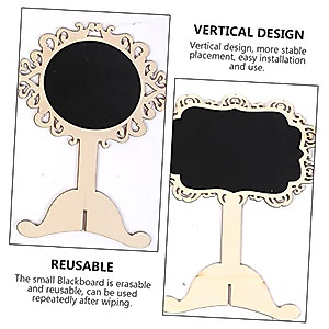 Anneome 6pcs Mini Blackboard Writing Board Vertical Cypress Child
