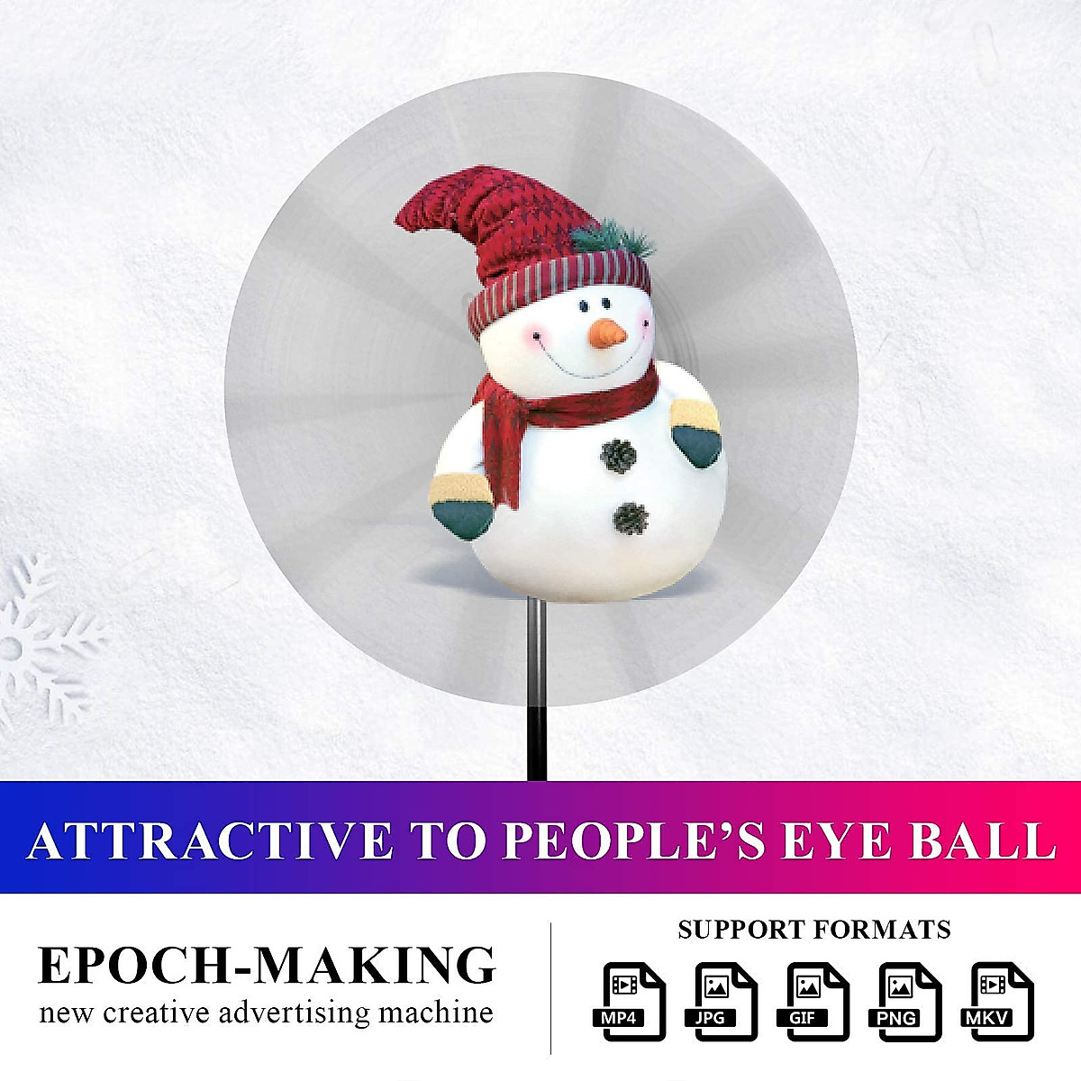 Hologram Fan, Faryuan 3D Holographic Display Air Fan Video Projector,Promotional Player Machine,224 Led 16.5inch Diameter Advertising Led Fan 3D Hologram Projector