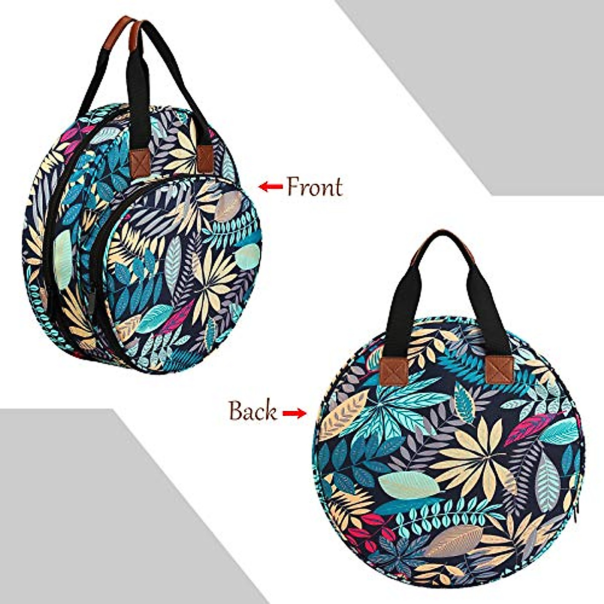 Embroideries Bags Embroidery Storage Embroidery Project Bag 600D Oxford Bag for Cross Stitch Embroidery Supplies Multifunctional Portable Carrying Bag Beginner Embroidery Kit for Adults (Bag ONLY)