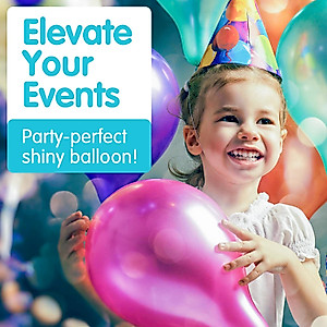8 oz Balloon High Shine Spray for Latex Balloons - Balloon Spray Shine for an Elegant Hi Gloss Finish in Minutes - Specially Formulated Balloon Glow Spray Made in USA