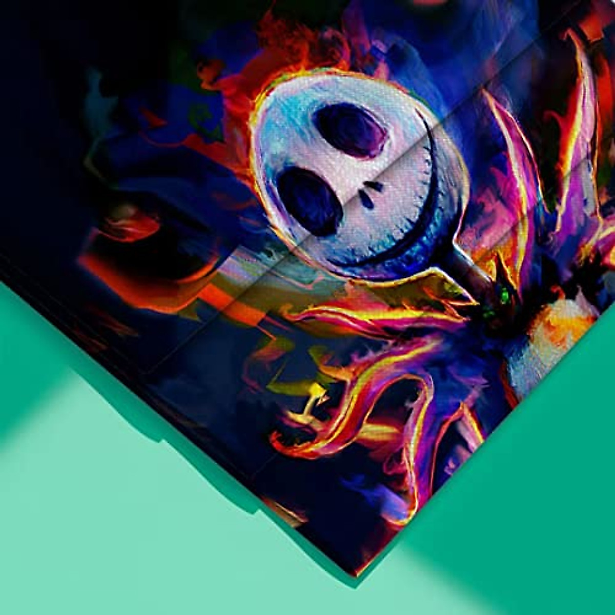 ARDORN Nightmare Christmas Blackout Curtains for Girls Boy Home Decor, Halloween Sally Jack Rod Pocket Thermal Insulated Eyelet Window Curtain Darkening Drapes for Bedroom Living Room 42"x63"