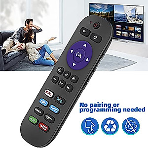 Gvirtue Universal Remote Control Applicable for TCL Roku TV Remote All TCL Roku Smart LED QLED TVs