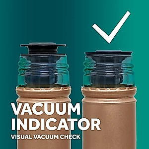 Airtender Wine Vacuum Pump Wine Preserver with 3 Reusable Bottle Stopper Vacuum Seals, for Wine Preservation and Storage