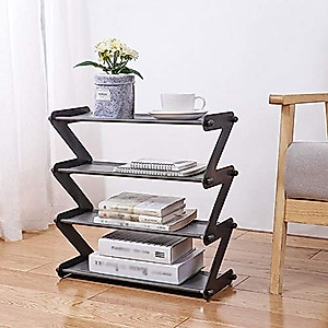 DINGZZ Shoe Rack, Metal DIY Shoe Rack,Shoe Rack Metal Multi-Tier Creative Shape Multi-Purpose Shoe Rack