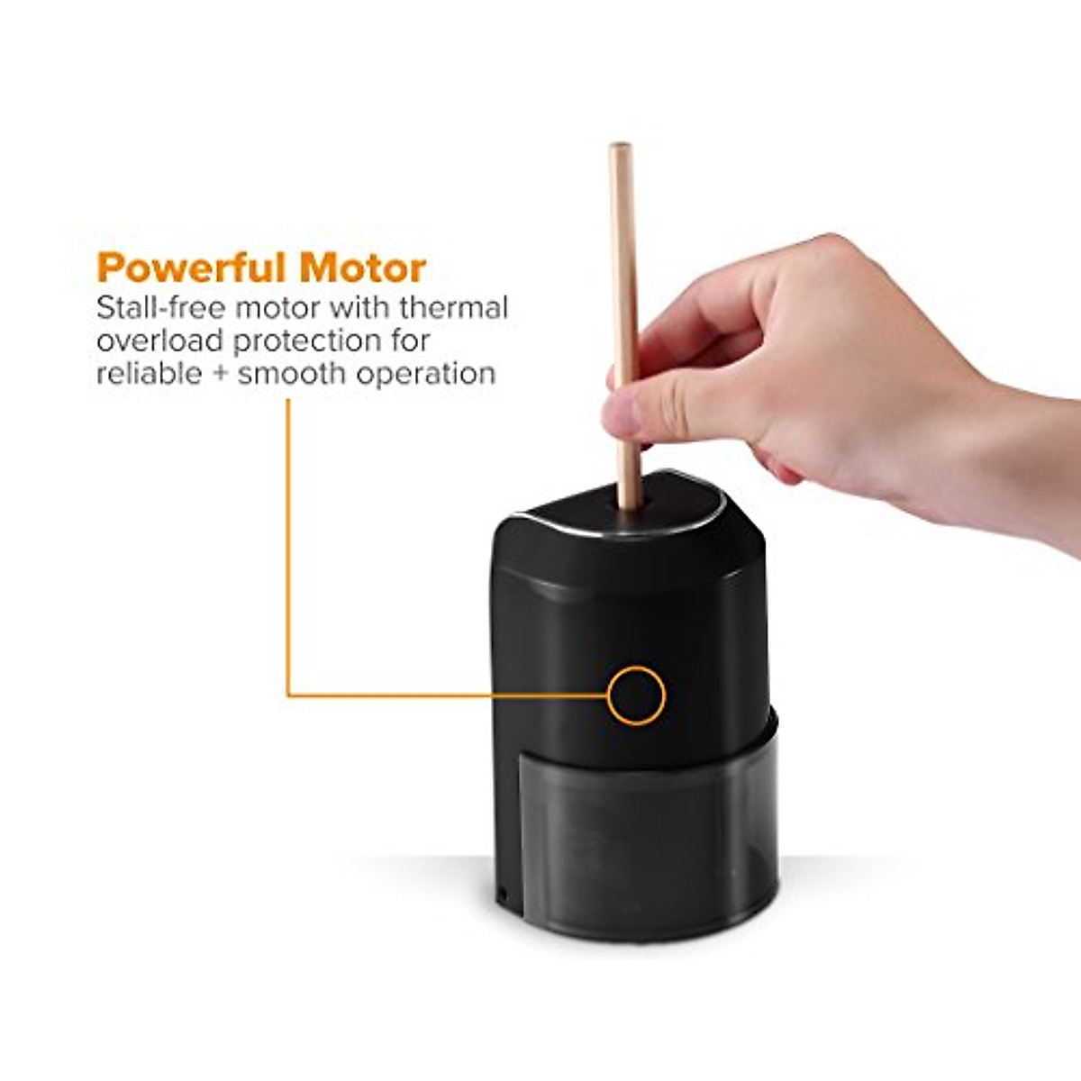 Bostitch Vertical Electric Pencil Sharpener, Powerful Stall-Free Motor, Prevents Over-Sharpening, Black (EPS5V-BLK)