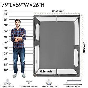Big Play Pens for Babies and Toddlers 79x59 Inches Extra Large Playpens, Playyard for Babies and Toddlers Indoor Large Baby Playpens with Anti-Slip Base, Thickened Sponge Safety Large Playard for Baby