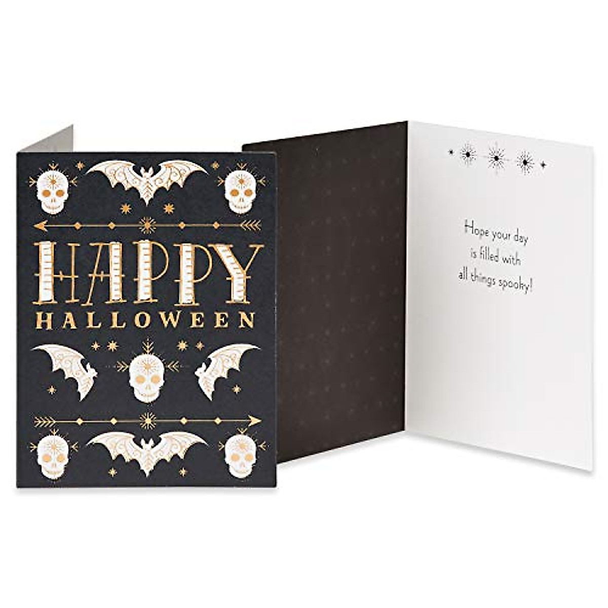 American Greetings Mini Halloween Cards Bundle, Halloween, Spider, Hey Boo (4-Count)