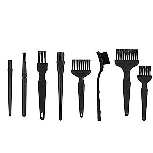 8pcs Mobile Phone Computer Brush, Safe Anti Static Brush Set Detailing Cleaning Tool for Mobile Phone Tablet PCB BGA Repair Work