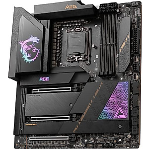 MSI MEG Z790 ACE Gaming Motherboard (Supports 12th/13th Gen Intel Processors, LGA 1700, DDR5, PCIe 5.0, M.2, 2.5Gbps LAN, USB 3.2 Gen2, Wi-Fi 6E, Thunderbolt, E-ATX)