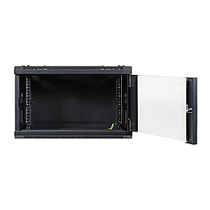 Aeons 6U Signature Wall Mount 19-inch IT Network Cabinet Enclosure Server Rack 16-inch Depth Glass Door