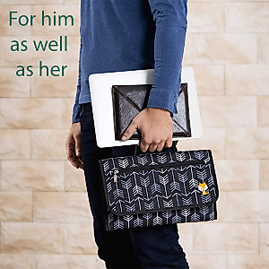 Baby Changing Pad by Lil Fox. Portable Changing Pad for Baby Diaper Bag or Changing Table Pad. One-Hand Diaper Change Pad. Baby Shower Gifts, Newborn Baby Essentials, Unisex Baby Stuff