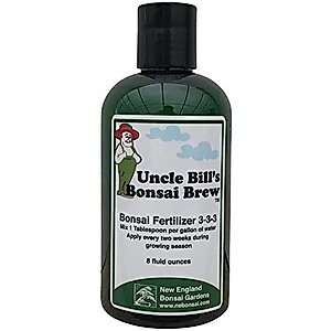 Uncle Bill's Liquid Bonsai Fertilizer - Specially Formulated Bonsai Food for Vibrant Growth, Easy to Use, Trusted by Enthusiasts, 8 Ounces
