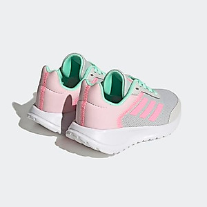adidas Tensaur Running Shoe, Grey One/Beam Pink/Pulse Mint, 7 US Unisex Big Kid