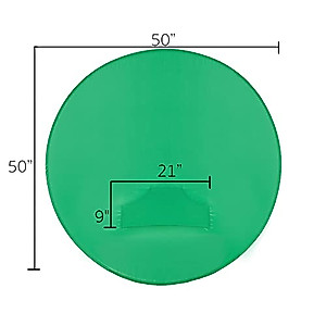 PRYMALL Pop Up Green Screen Background Circular Chair Attachment Stream Online Work from Home Conference Portable Privacy Backdrop Storage Bag