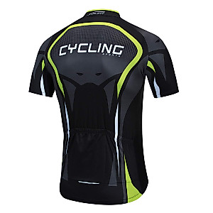 Cycling Jersey Men Summer Short Sleeve Bicycle Clothing MTB Road Pro Bike Jersey Cycling Shirt Tops Jackets Breathable,S-XXXL
