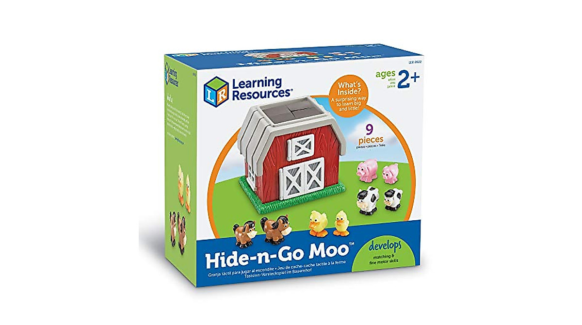 Learning Resources Hide-N-Go Moo Farm Animal Toy for Toddlers