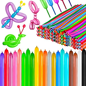 Lenwen 1000 Pcs Long Balloons Bulk 260 Balloons Latex Twisting Balloons Decoration for Birthday, Wedding, Festival, Clowns, Party Supplies (Multi Colors)