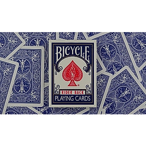 2 Decks Bicycle Rider Back 808 Standard Poker Playing Cards Red & Blue