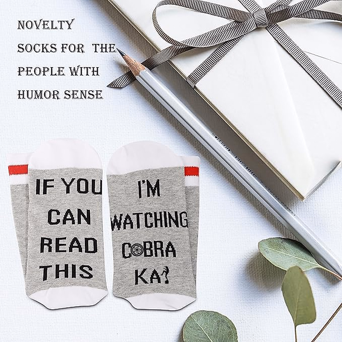 2 Pairs Novelty Socks For Men Women Karate Gift If You Can Read This I’m Watching Kai