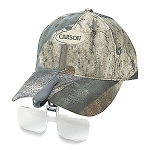 Carson VisorMag 2.25x Power Clip-On Magnifying Lens for Hats (VM-14)