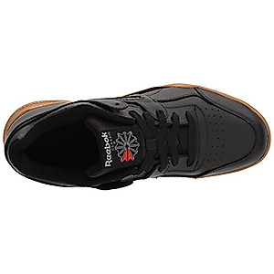 Reebok Men Workout Plus Sneaker, Black/Carbon/Classic red, 10.5