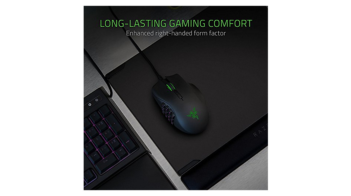 Razer Naga Trinity Gaming Mouse - 16,000 DPI & Modular Design