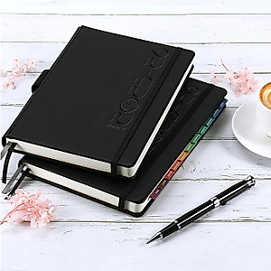 2023 Planner - Planner 2023 with Pen Loop, to Achieve Your Goals & Improve Productivity, January 2023 - December 2023, Thick Paper, Inner Pocket, 5.75" x 8.25", Black