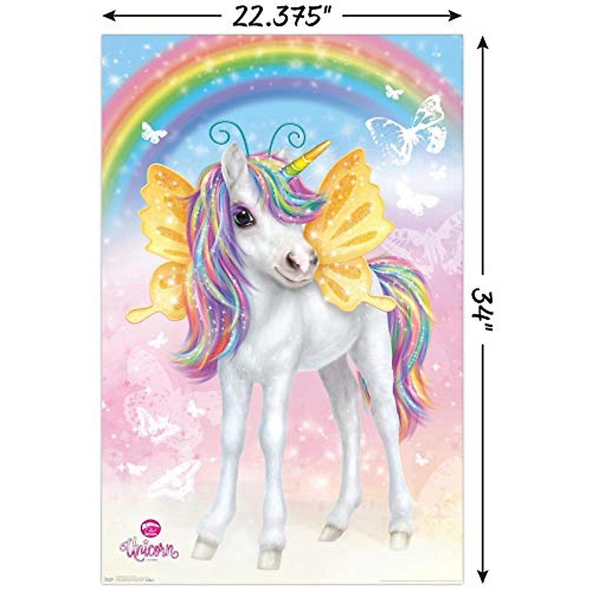 Trends International Animal Club - Unicorn Wall Poster, 22.375" x 34", Unframed Version